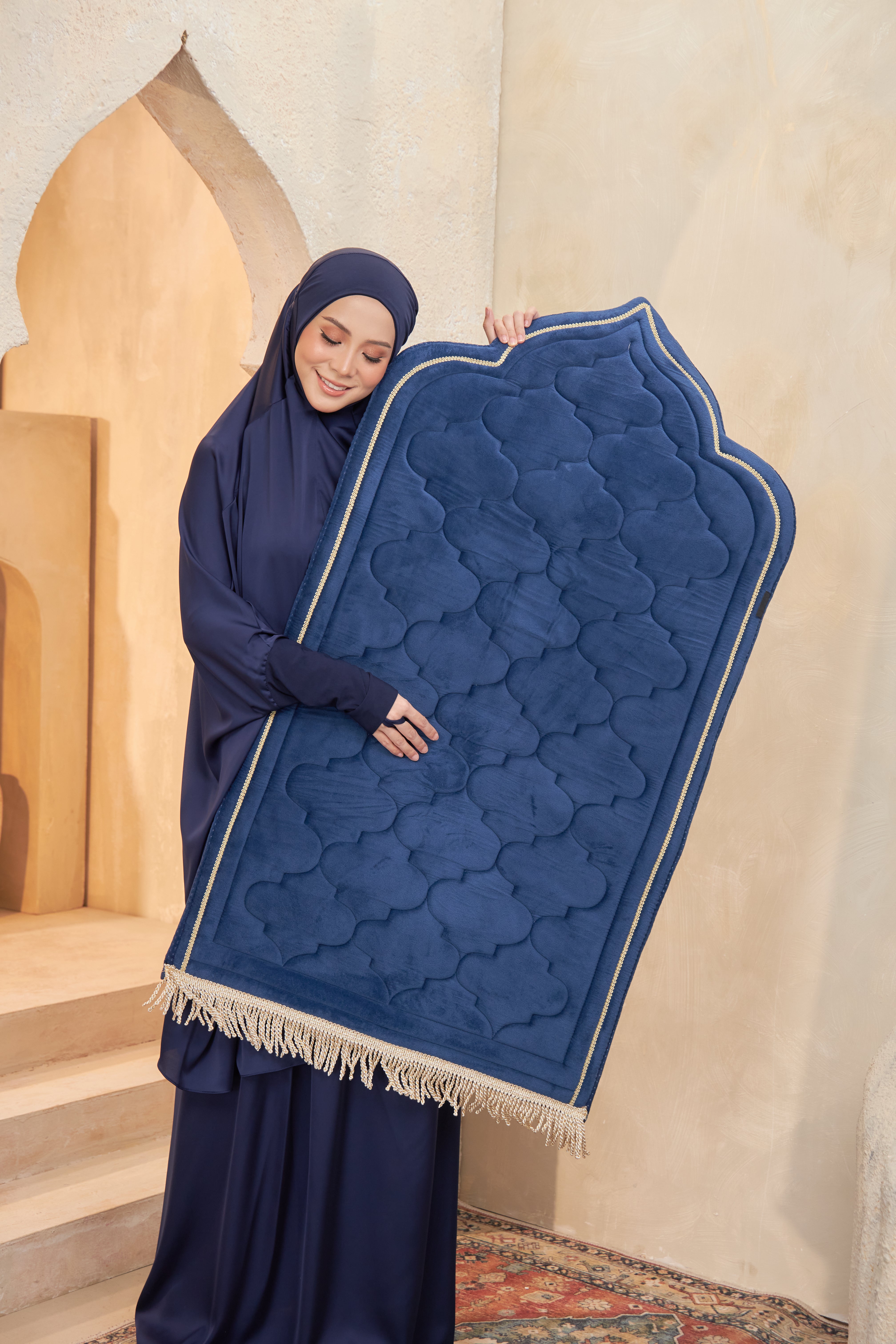 Moroccan Memory Foam Padded Prayer Mat – Deen Dunya Pte Ltd